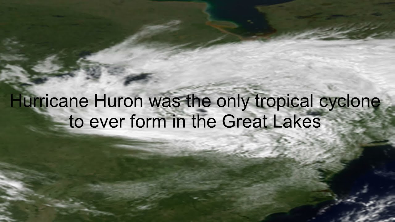 The Track of Hurricane Huron (1996) - YouTube