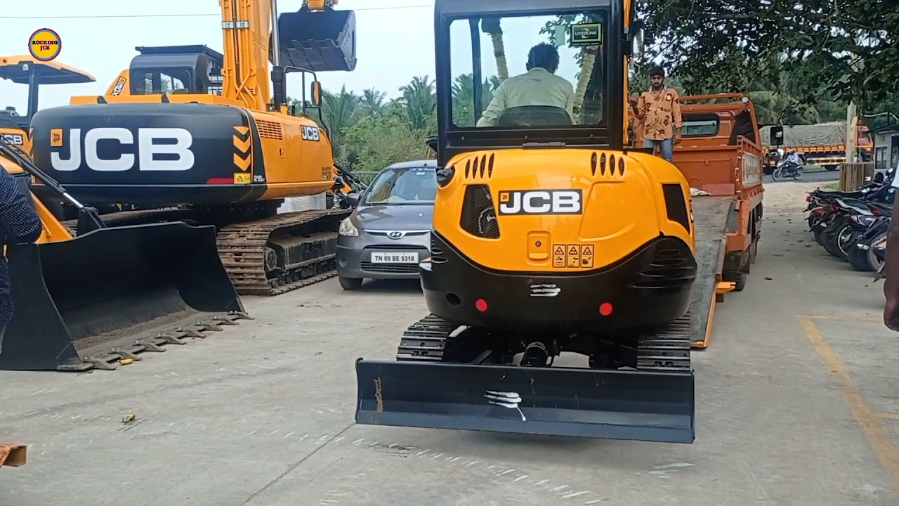 JCB 30 PLUS MINI EXCAVATOR machine loading in truck - YouTube