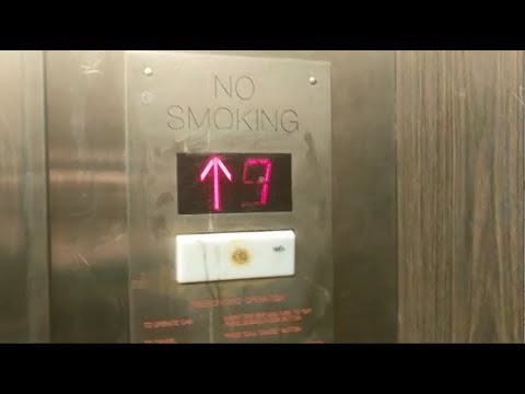 9 Floor hydraulic GROSS & DISGUSTING Elevators at the Imperial Parking Fisherman's wharf. - YouTube
