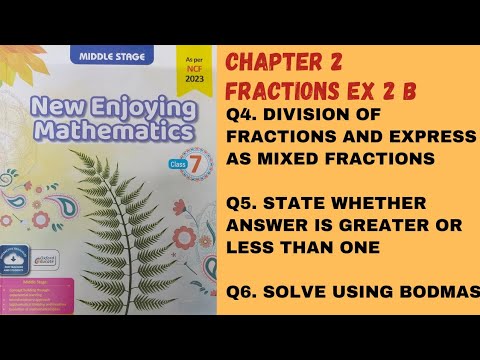 Oxford New Enjoying Mathematics Class 7. Ex 2B Q4 to Q6 - YouTube