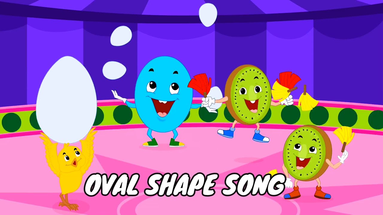 Shapes Song for Toddlers | Oval Shape #shapeslearning #nurseryrhymes ...
