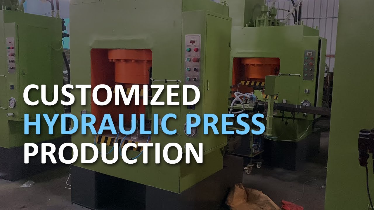 Customized hydraulic press production completed and ready for cutlery ...