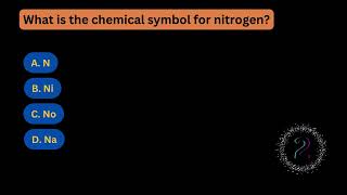 "🧪 Elemental Essentials: Nitrogen's Symbol"