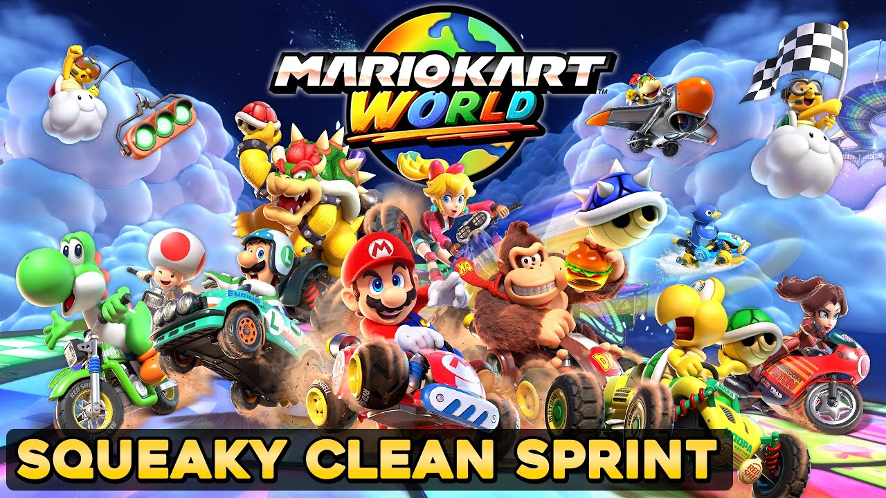 Squeaky Clean Sprint (Mario Kart 8 Deluxe Remix) | Mario Kart World OST ...