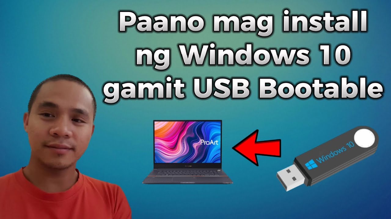 Paano mag install ng Windows 10 gamit ang USB Bootable - YouTube