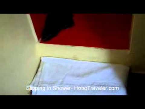 How not to slip in the Hotel Shower
