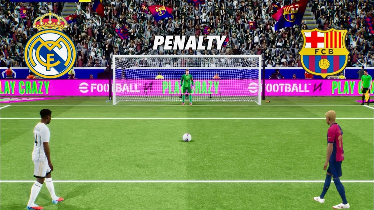 eFootball | Real Madrid vs FC Barcelona Full Penalty Shootout | RMA vs ...