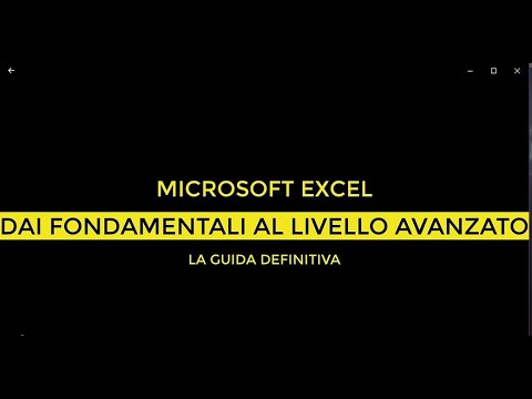 Excel dai fondamentali al livello avanzato - YouTube