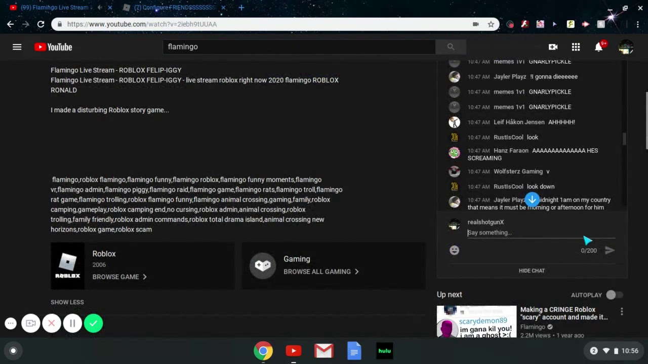 FAKE FLAMINGO MADE A FAKE LIVE STREAM - YouTube