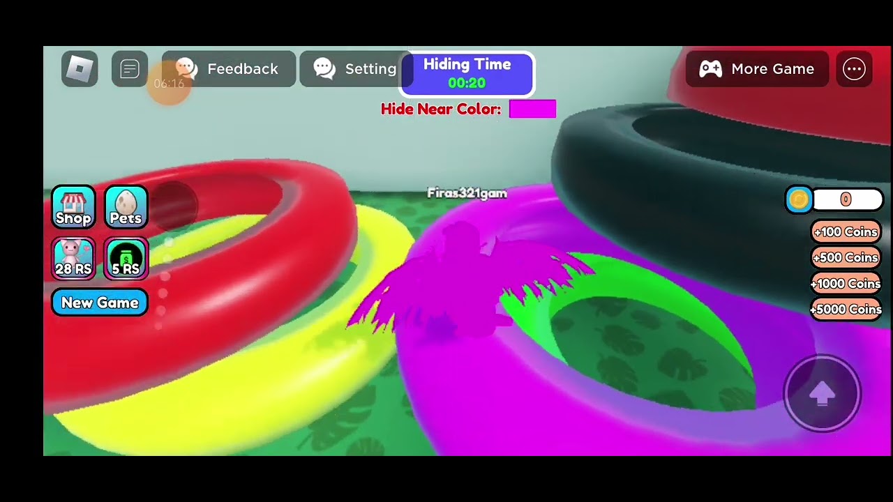 AKU MAIN GAME HIDE AND SEEK ONE COLOR DENGAN YOUTUBER. (ROBLOX MALAYSIA ...