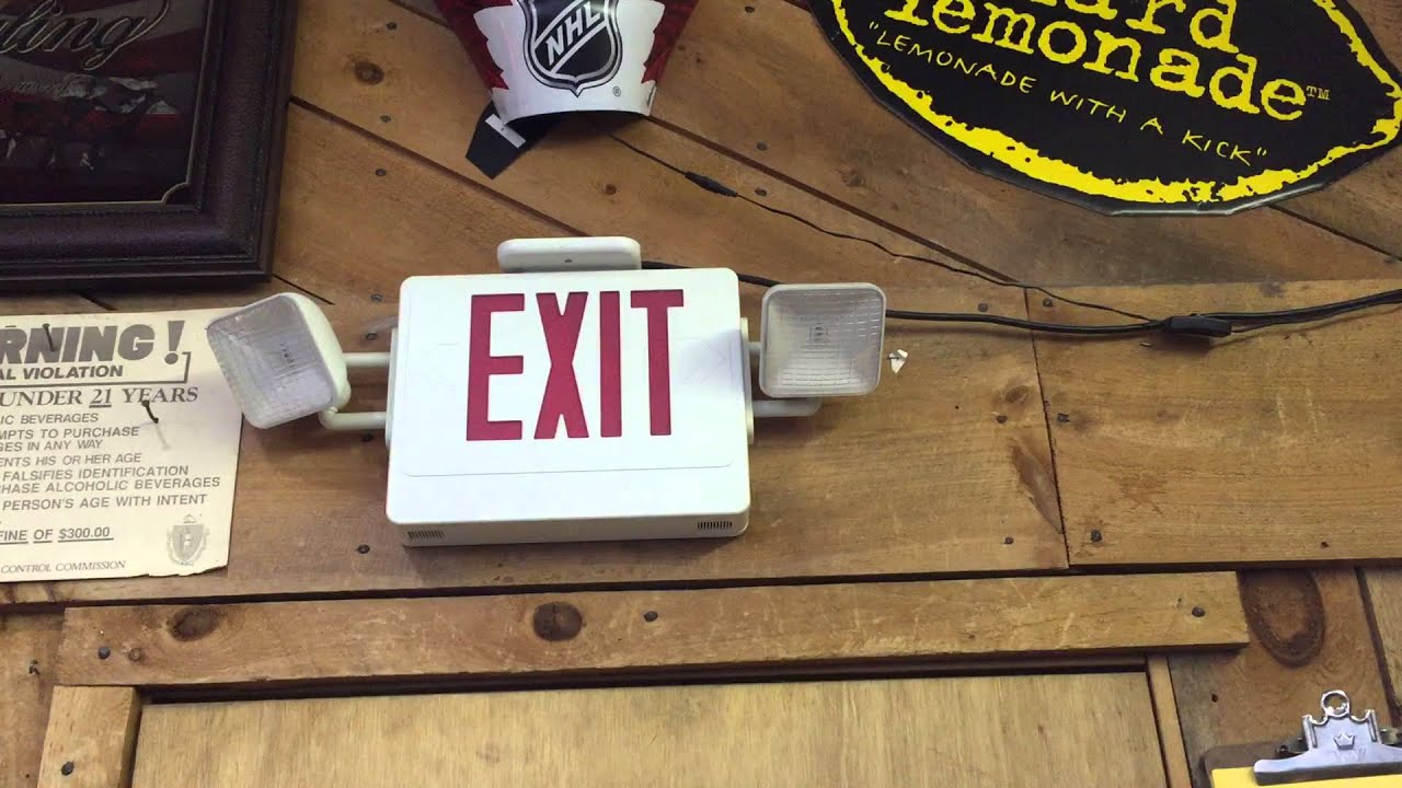 Dead exit sign - YouTube