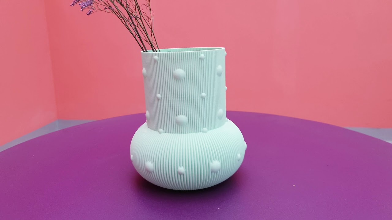 Poland 3D Printing UAU Project Unique Flower Vase - YouTube
