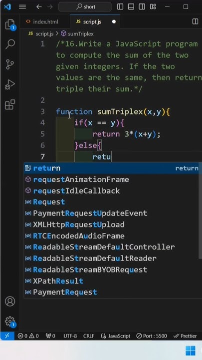 16150 Basic Javascript Interview Problems Htmlcssjavascript Short Youtube