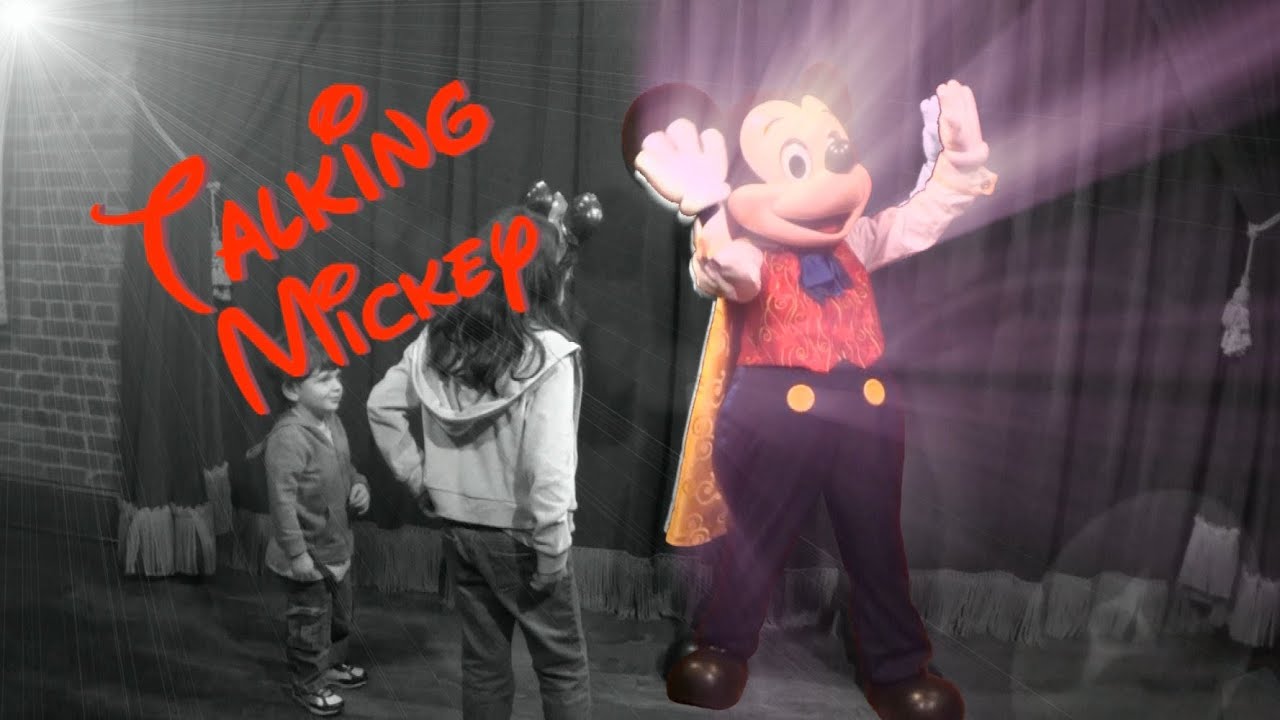 Talking Mickey Mouse at Magic Kingdom - YouTube