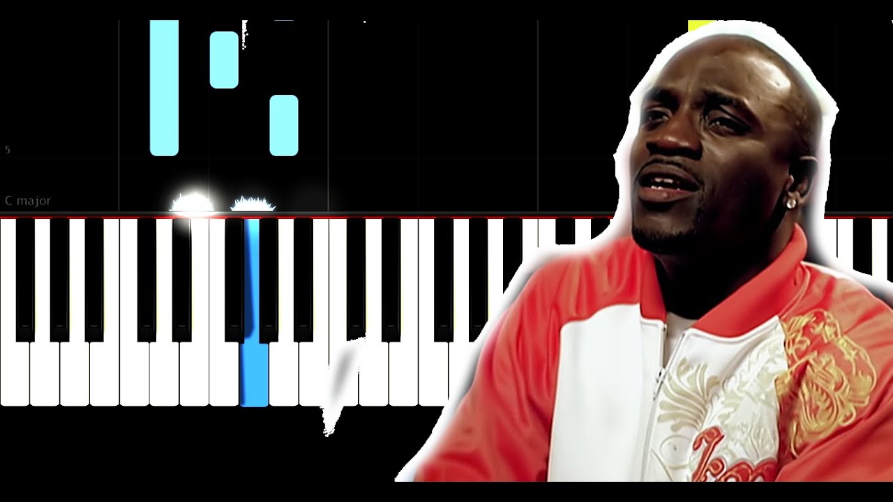 Akon - Lonely - Slow Easy Piano Tutorial - YouTube