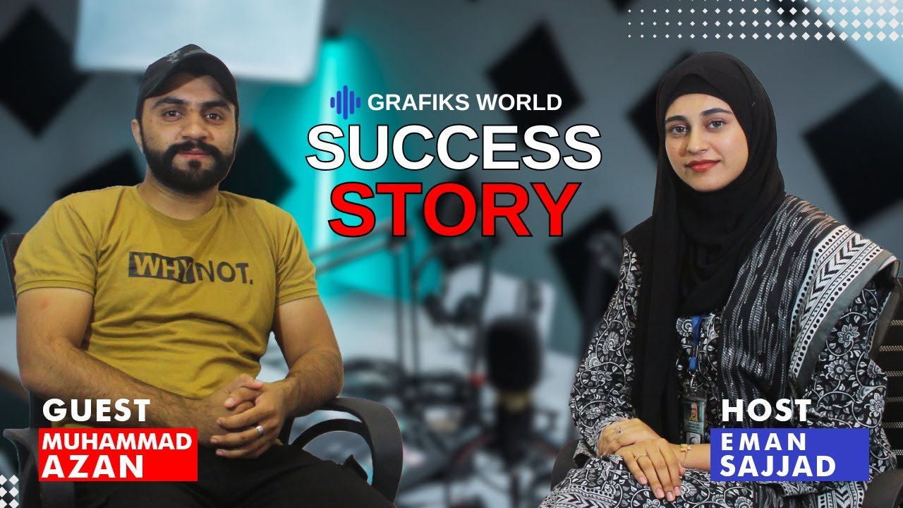 Success Story of Muhammad Azan | Digital Graphic Designing | # ...