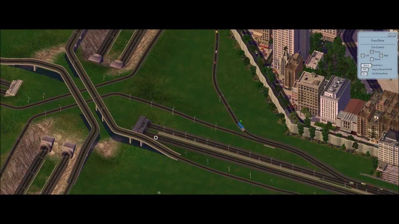 SimCity 4—Urban Freeway Bus Ride - YouTube