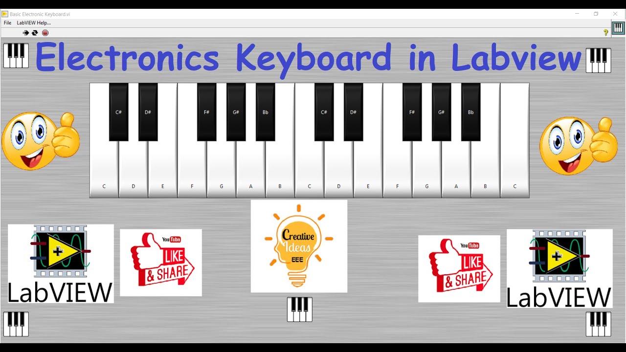 Electronics Keyboard in LABVIEW | #LabviewCreativeideasEEE ...
