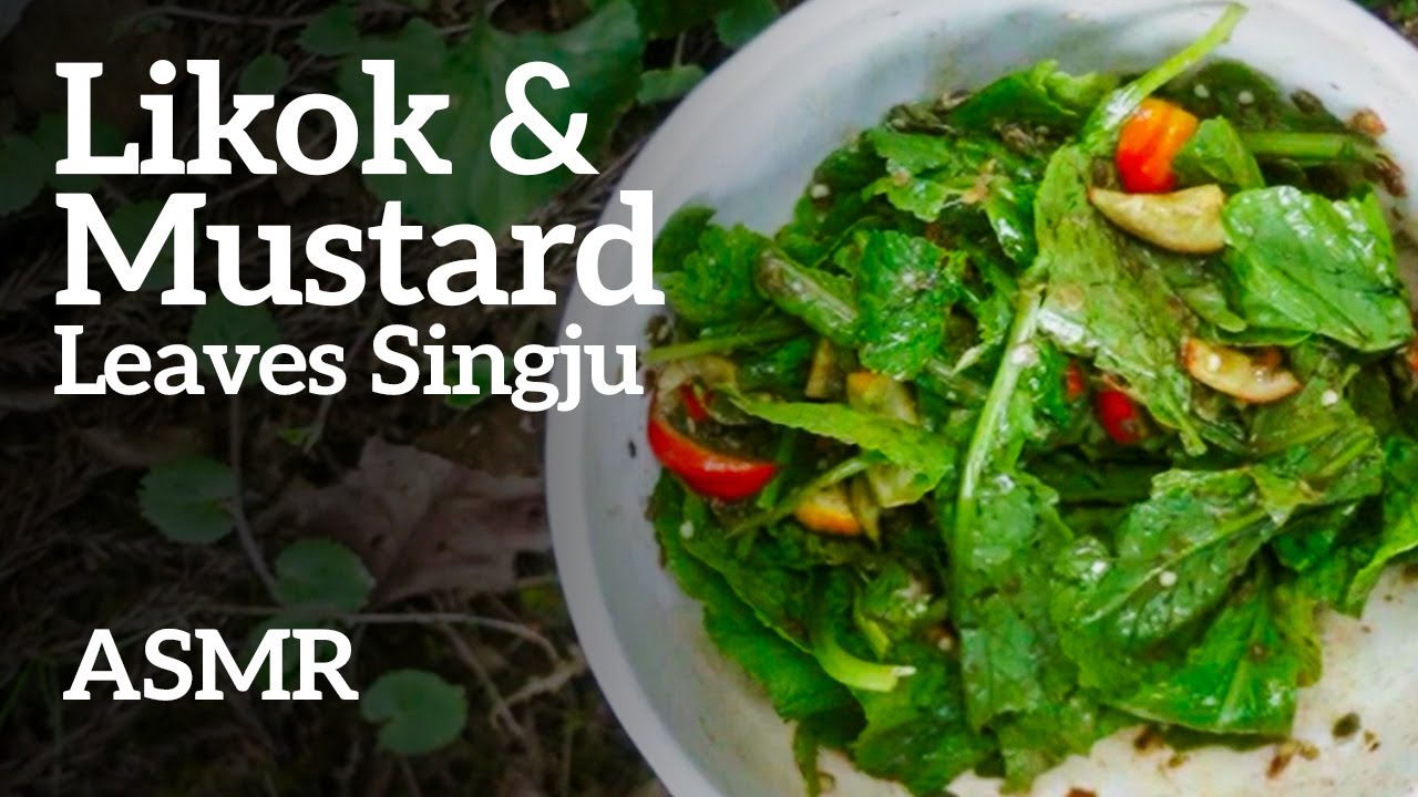 Likok & Mustard Leaves Singju | ASMR Cooking in Nature | Bitter Brinjal ...