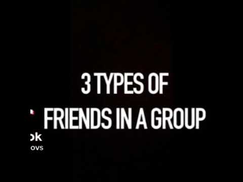 3 types of friends in a friends group - YouTube
