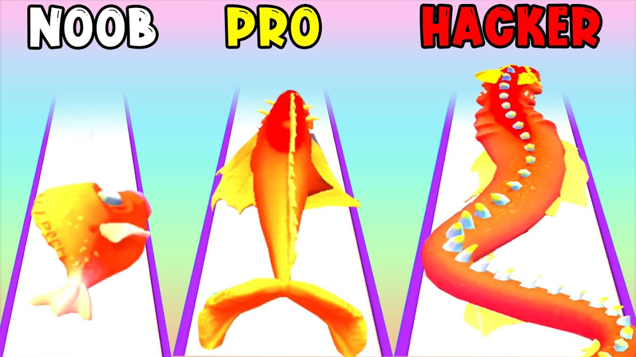 NOOB vs PRO vs HACKER - Pathetic Fish Gameplay All Levels UTI7WI - YouTube