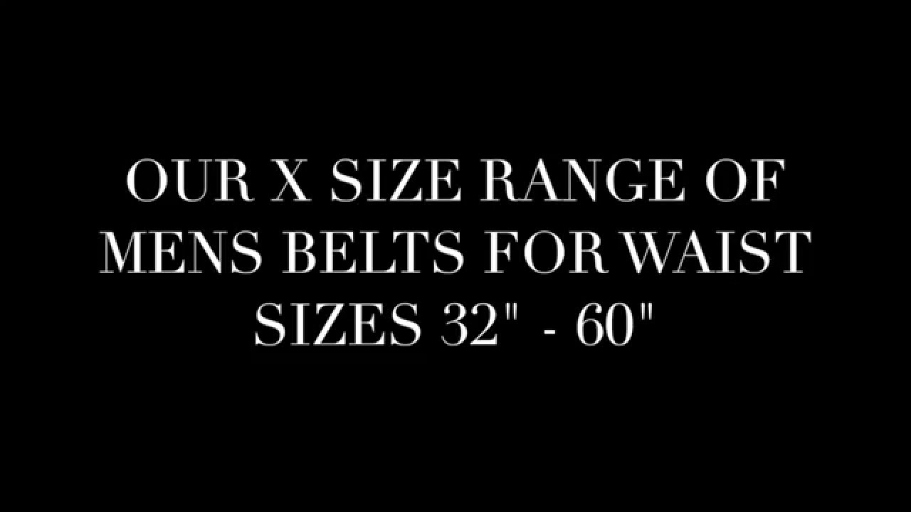 HotShuffle's Big Range of X Size Belts for Up to 60" Waists - YouTube