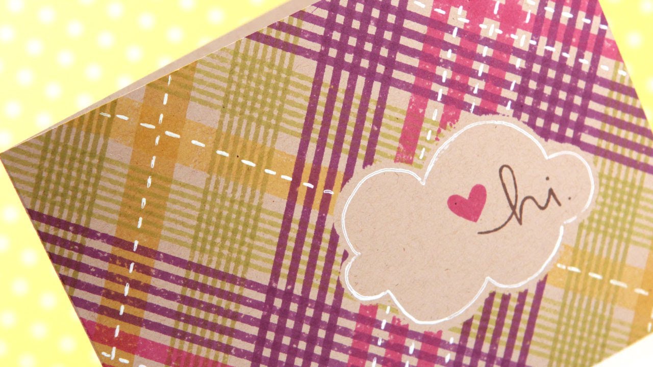 Plaid Stamping - Make a Card Monday #236 - YouTube