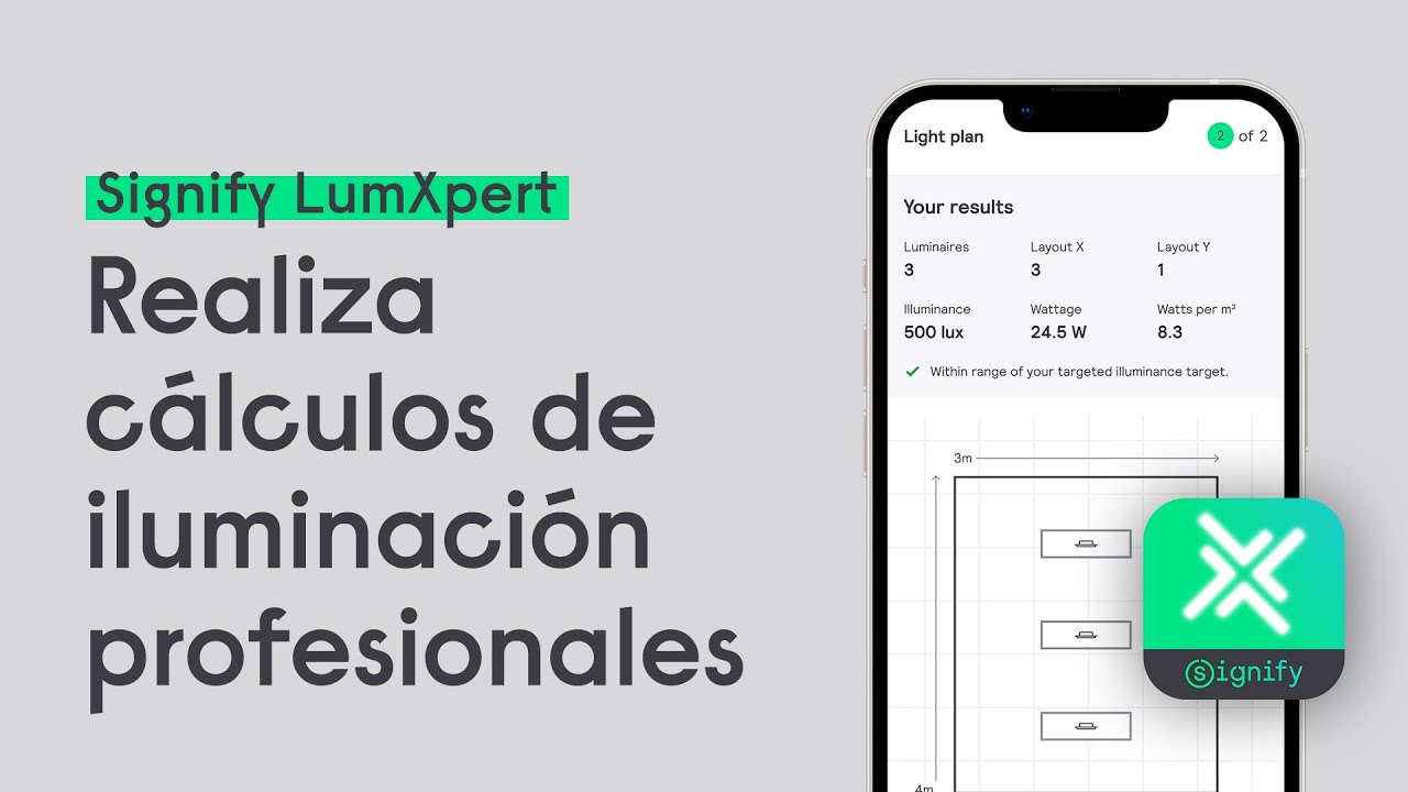 Cómo realizar cálculos de iluminación en Signify LumXpert - YouTube