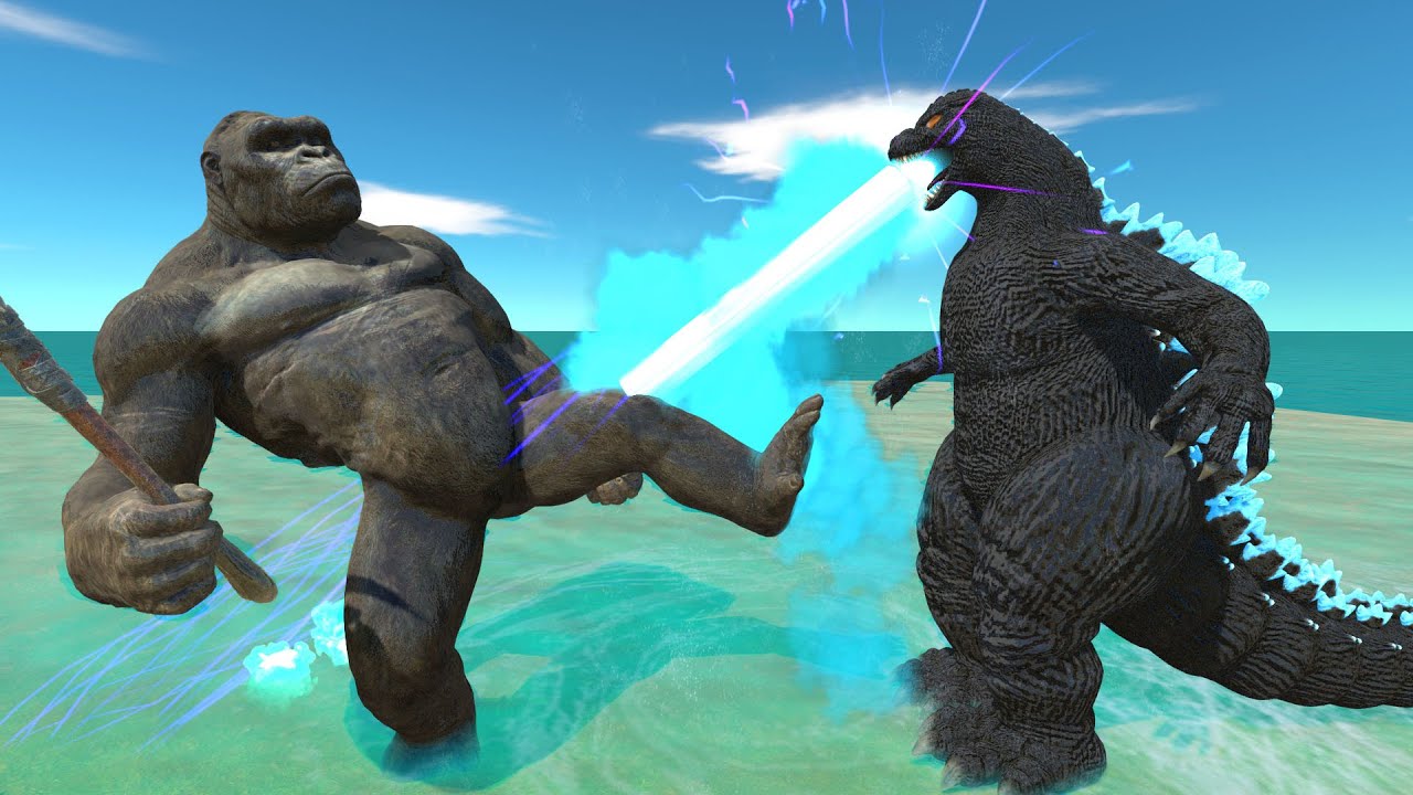 Who Is The Strong One? King Kong vs Heisei Godzilla - Animal Revolt ...