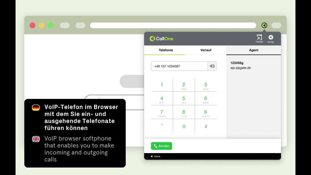VoIP-Softphone im Browser - YouTube