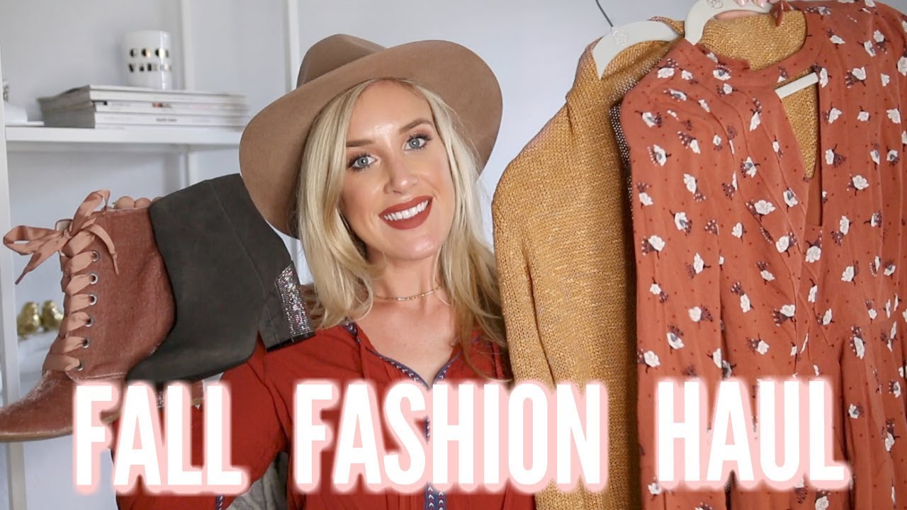 HUGE FALL FASHION HAUL | Clothing, Shoes, Accessories Try-On! - YouTube