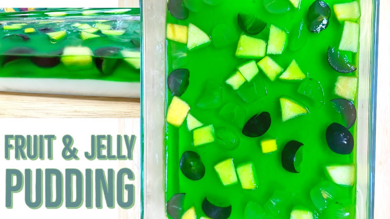 Jelly & fruit pudding | easy jelly pudding | රසවත් ඡෙලි පුඩිමක් ...