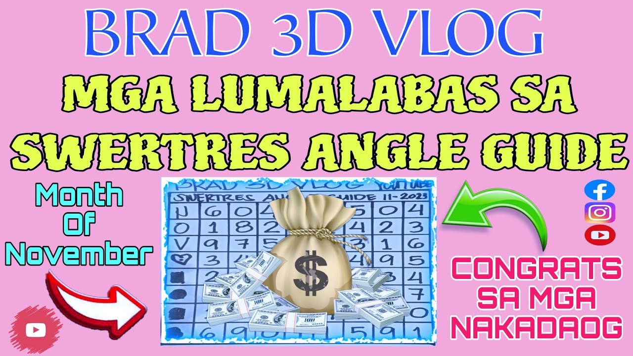 MAO NI ANG NANGGAWAS SA Swertres Angle Guide ( Month of November ) # ...