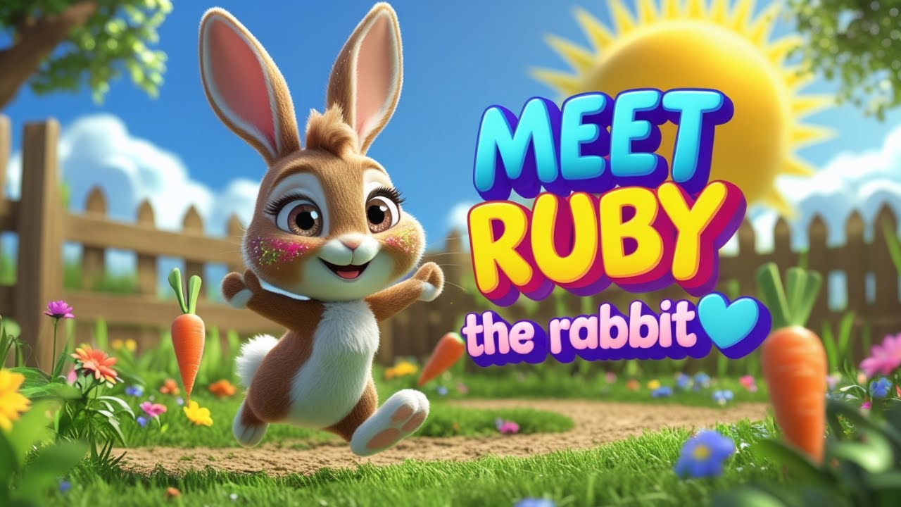 Bunny Fun for Kids 🐰 | Ruby the Rabbit Farm Facts & Sing-Along - YouTube