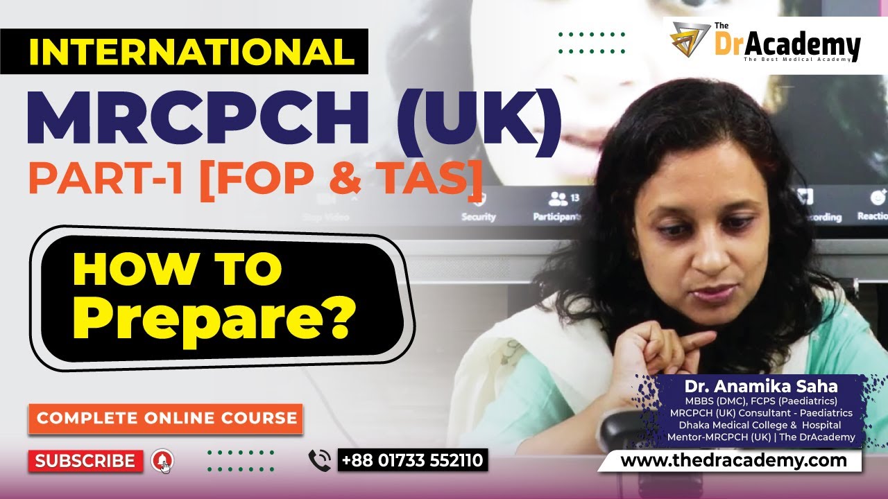 MRCPCH (UK) | How to Prepare for MRCPCH Part-1 (Fop & Tas) Examination ...