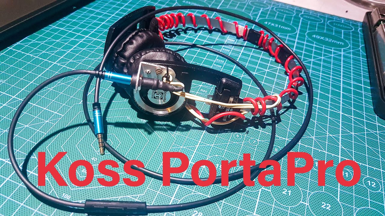 Koss Porta Pro - Replace Cable. Part 2 - YouTube