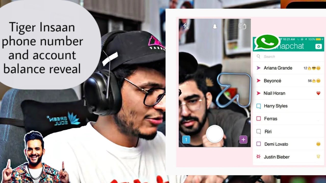 tiger Insan ka live stream mein phone number aur account balance reveal ...