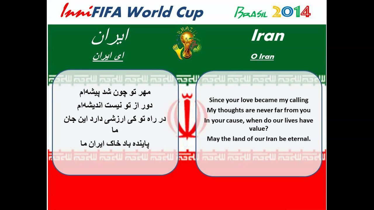 Iran Anthem Translated - ای ایران‎ - YouTube