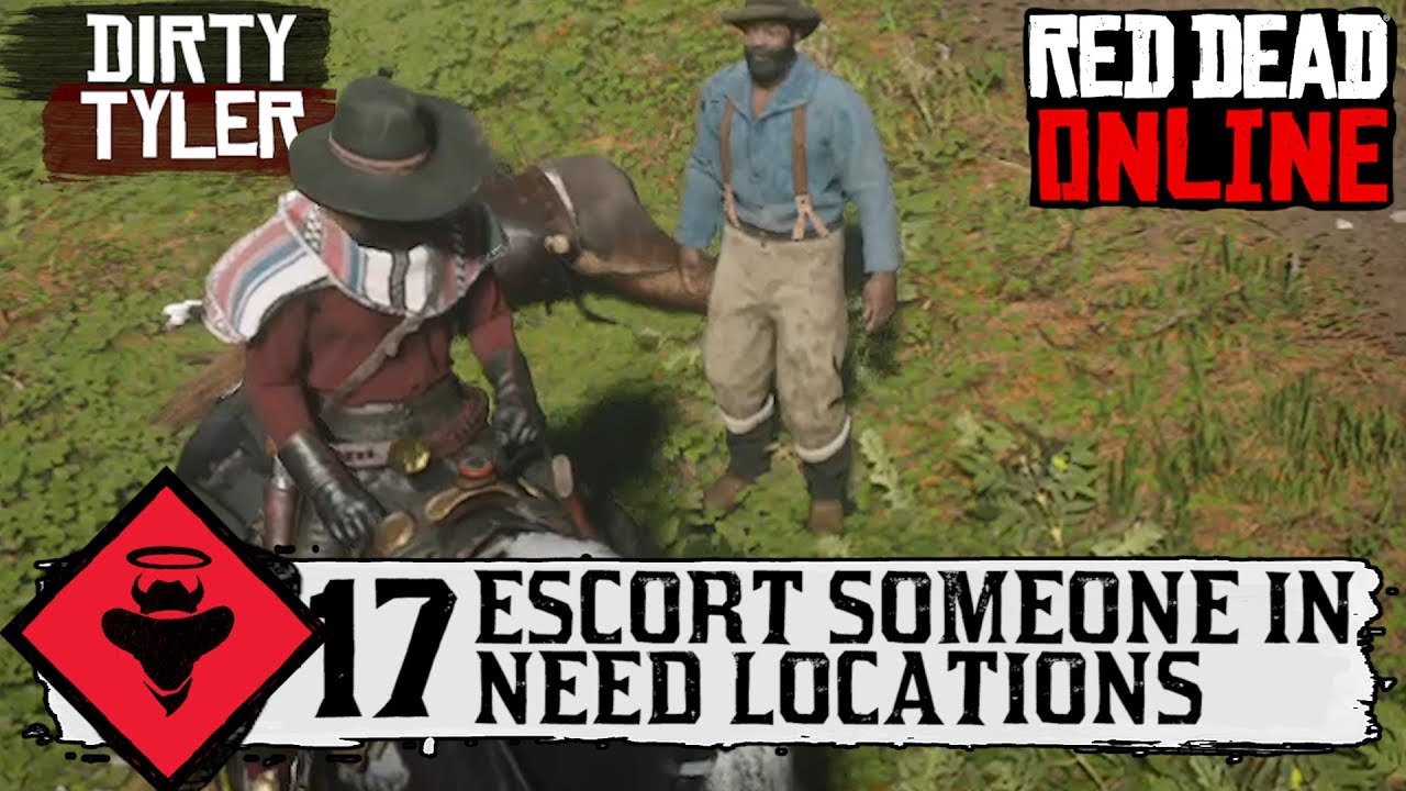 RDR2 Online 17 Escort Someone in Need Locations Red Dead Redemption 2 ...