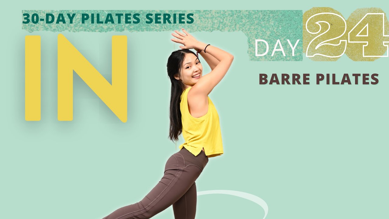 Day 24: 35 MIN BARRE PILATES WORKOUT | 30 Day Pilates Workout Challenge ...