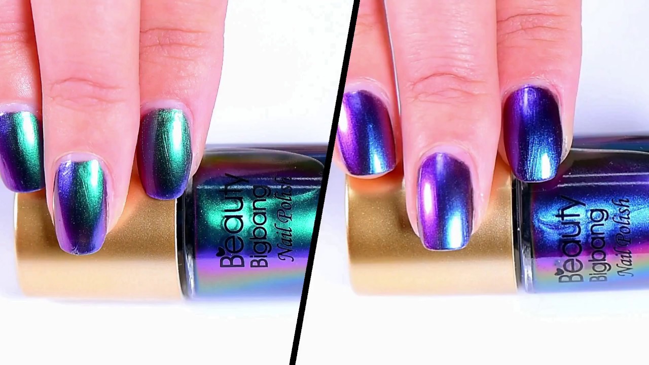 Chameleon Nail Polish Multichrome Colors HD Review - YouTube