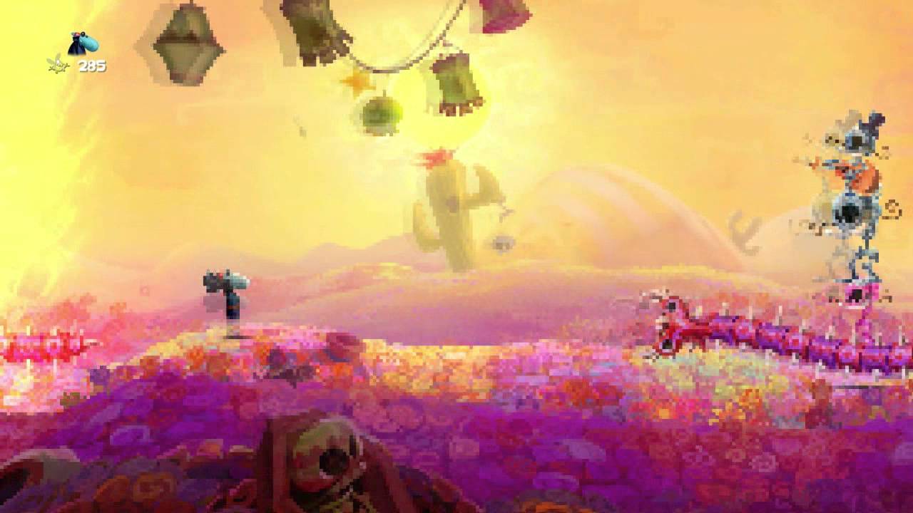 Rayman Legends : (9 музыкальный уровень) 8 bit - YouTube