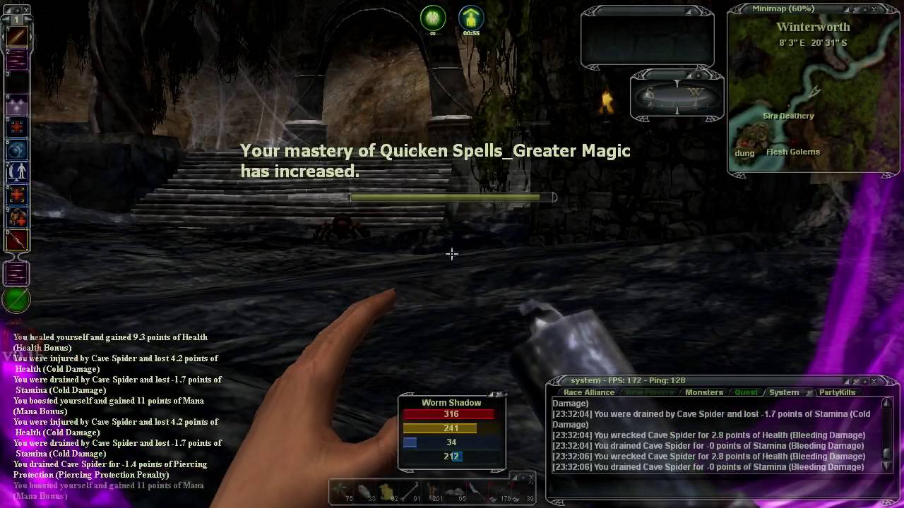 Cave Spiders - Melee / Greater Magic / WC / SC - Winterworth Dungeon ...