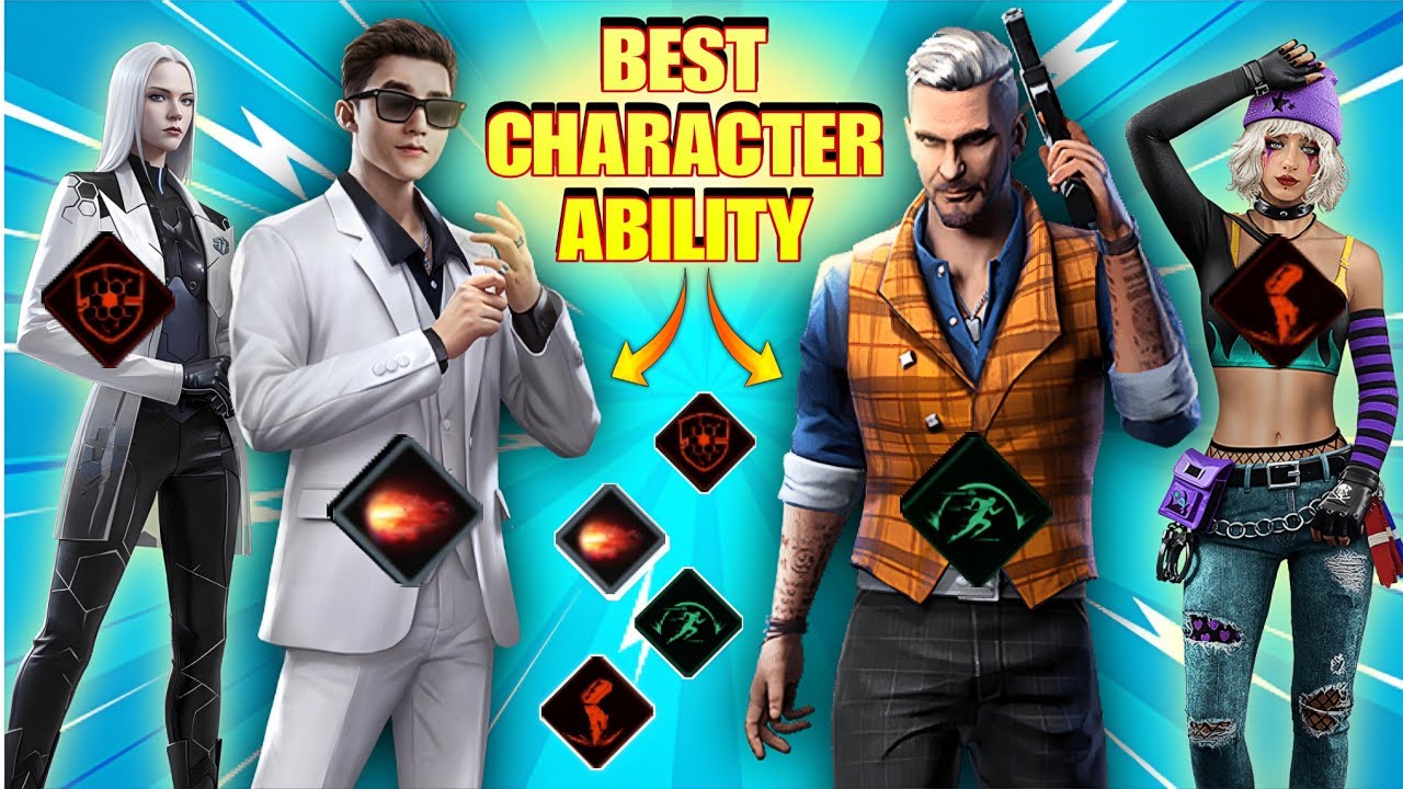 HOW TO BEST CHARACTER ABILITY IN FREE FIRE | FF ALL CHARACTER Dasha, D ...
