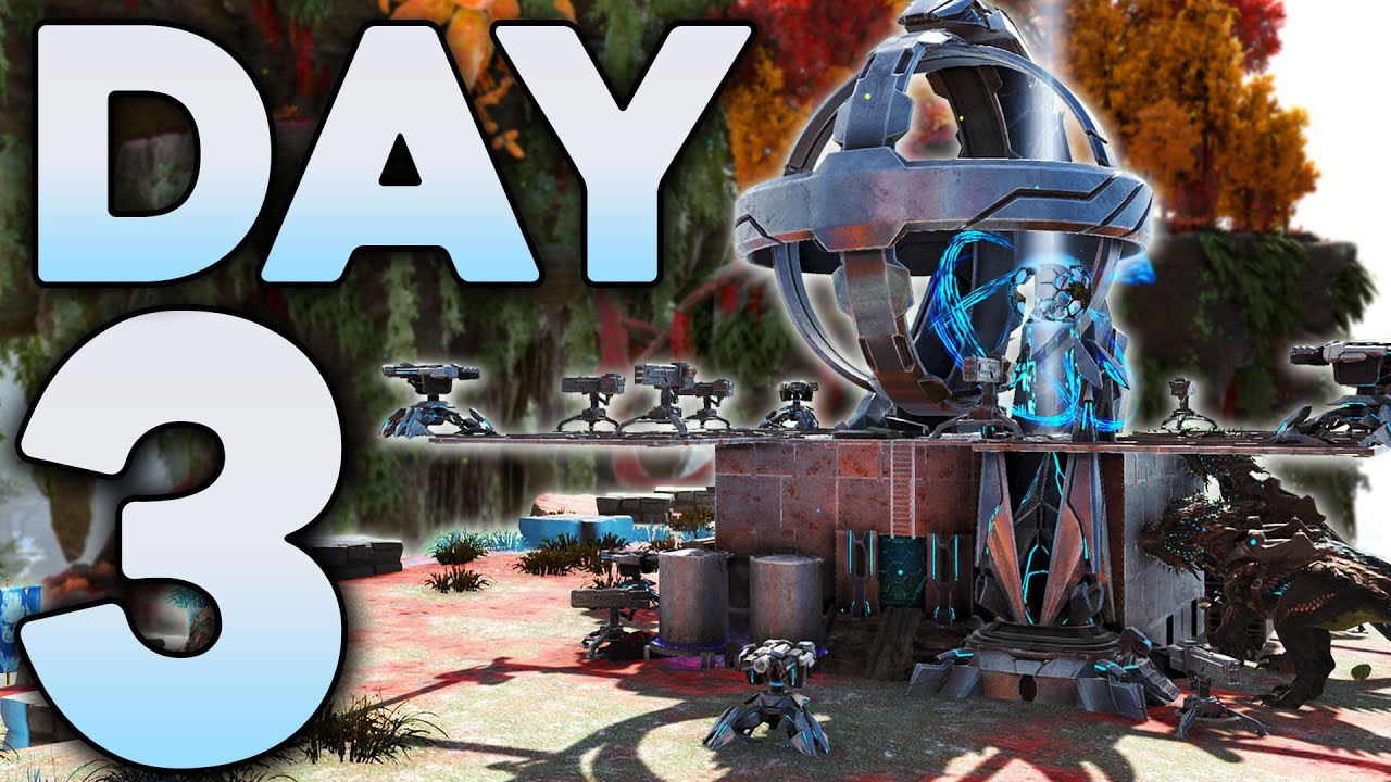 Tekking Out my OP Floating Island Base! - ARK PvP - YouTube