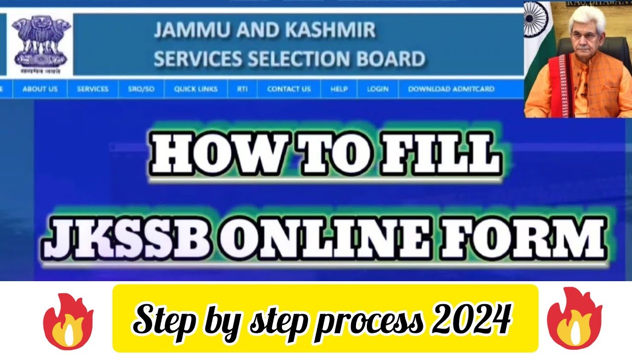 How to fill jkssb online form Police constable 2024 #jk #jkssb - YouTube
