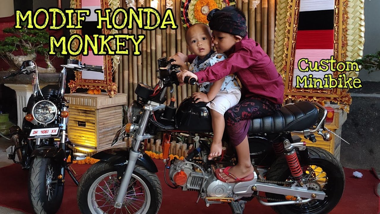 Modif Motor Mini || HONDA MONKEY CUSTOM - YouTube