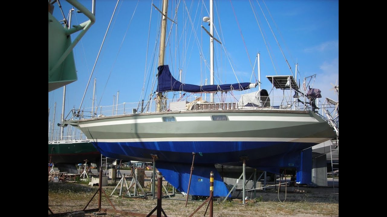 BAISSE DE PRIX Voilier sloop alu 43' one off Guy saillard - YouTube