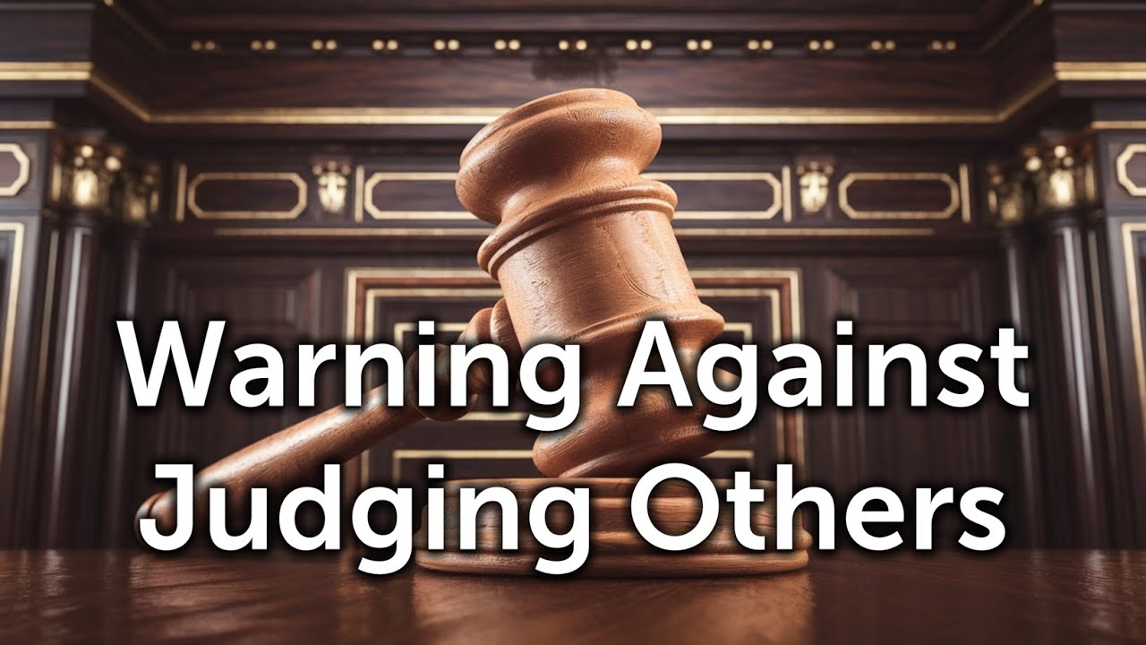 Warning Against Judging Others (James 4:11-12) - YouTube