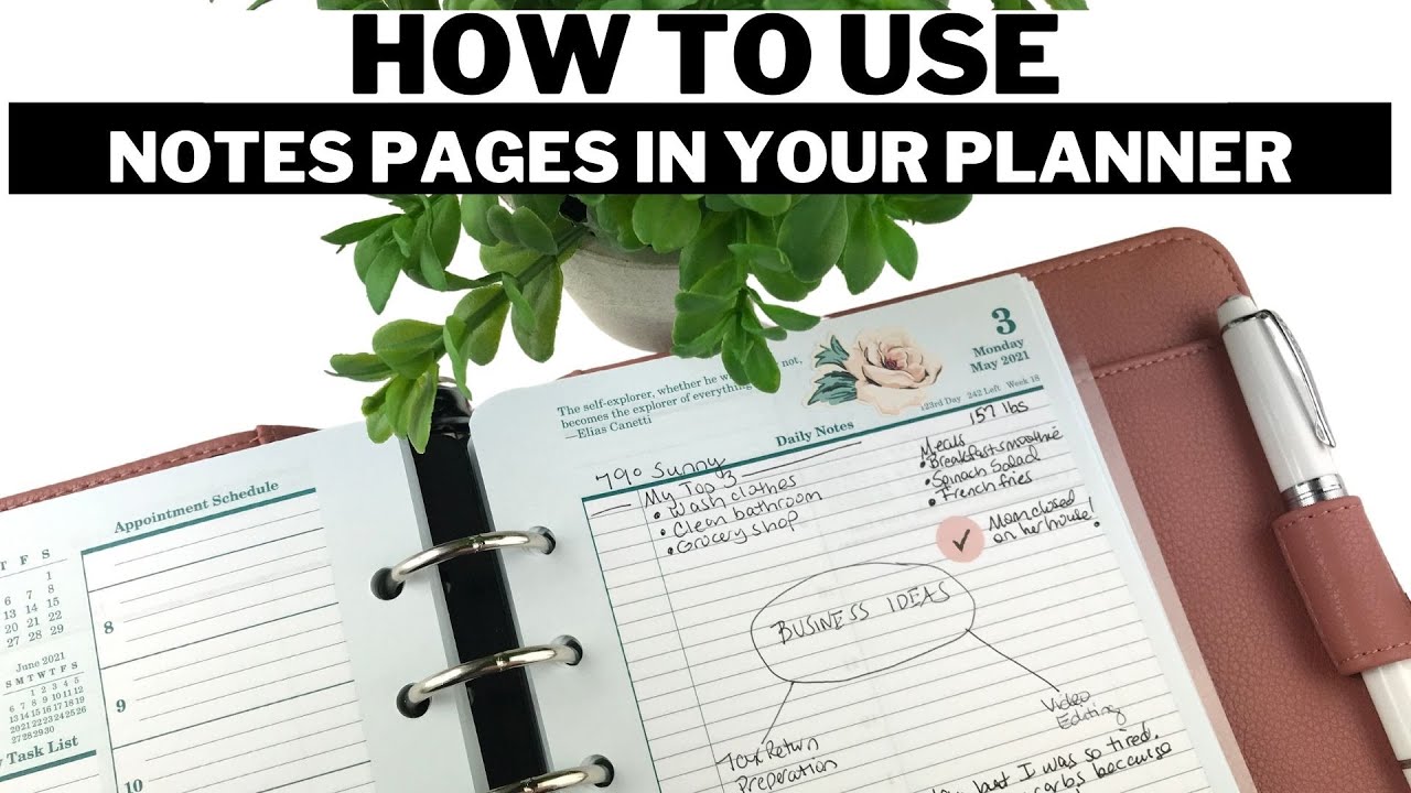 How To Use Daily Notes Pages In Your Planner YouTube How To Use Daily Notes Pages In Your Planner YouTube